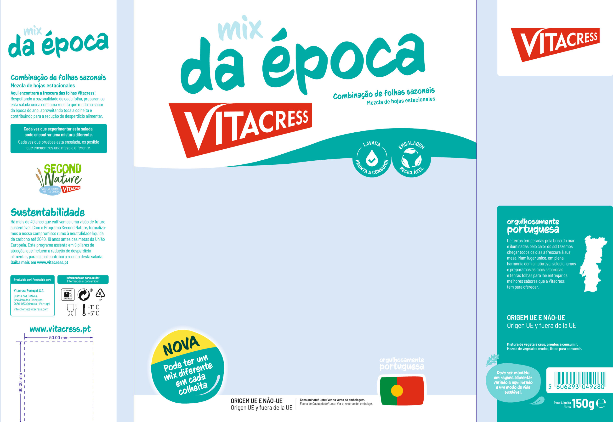 Salada Mix da Época 150g – VITACRESS